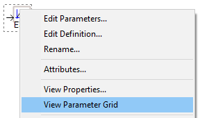 Parameter Grid Pane