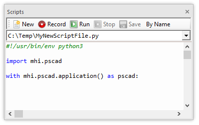 Adding a Script File